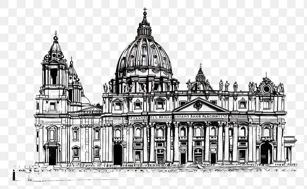 PNG Detailed architectural line drawing | Free PNG - rawpixel