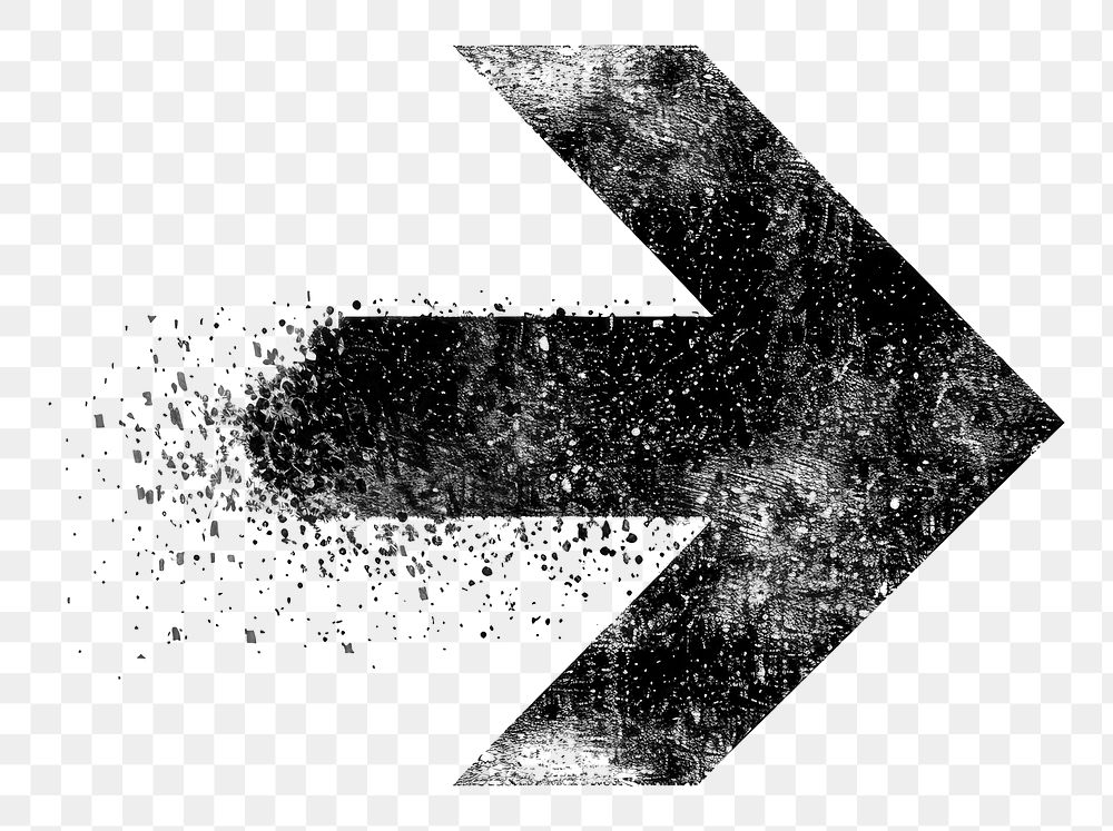 PNG Grunge arrow dissolving effect | Premium PNG - rawpixel