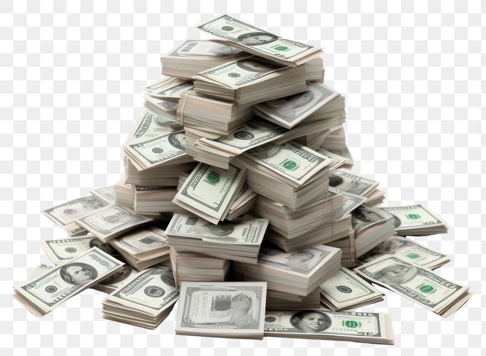 PNG Stacks hundred dollar bills | Free PNG - rawpixel