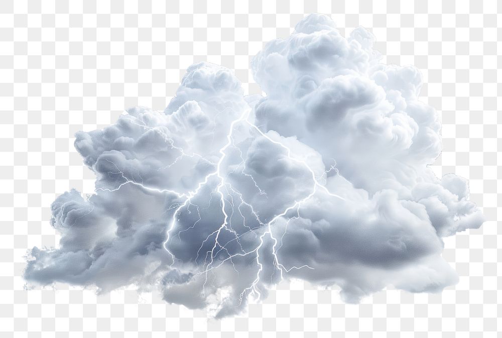 Realistic storm cloud with lightning | Free PNG - rawpixel
