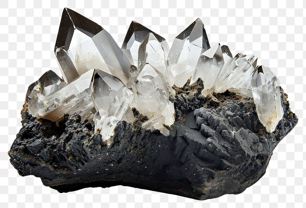 PNG Clear quartz crystal cluster | Premium PNG - rawpixel