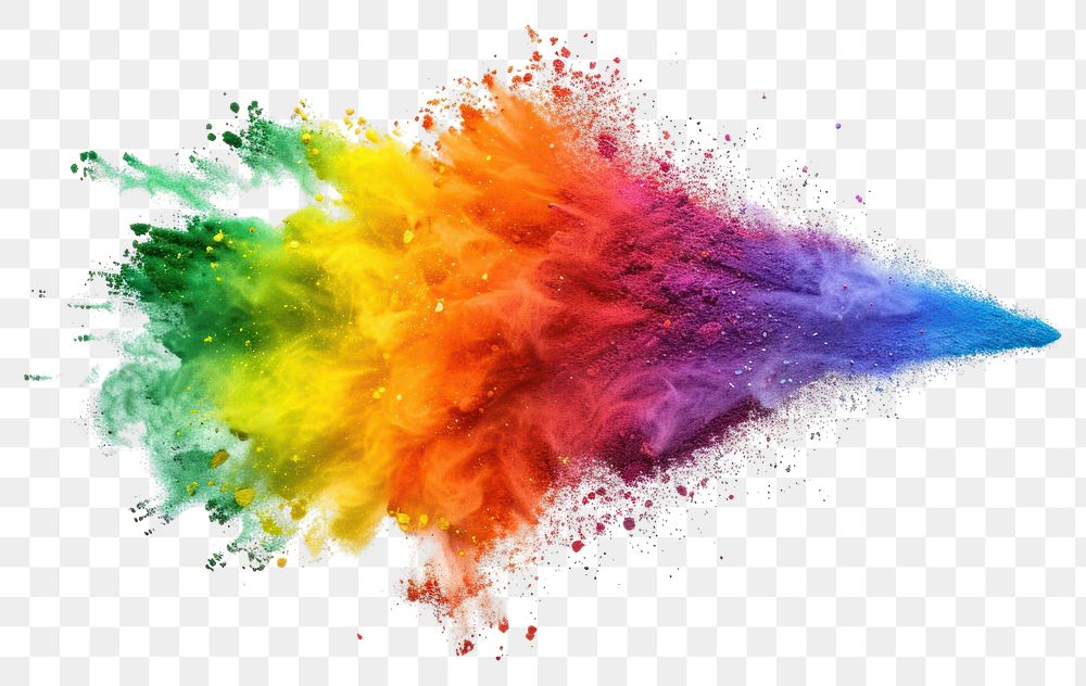 PNG Vibrant colorful powder explosion | Free PNG - rawpixel