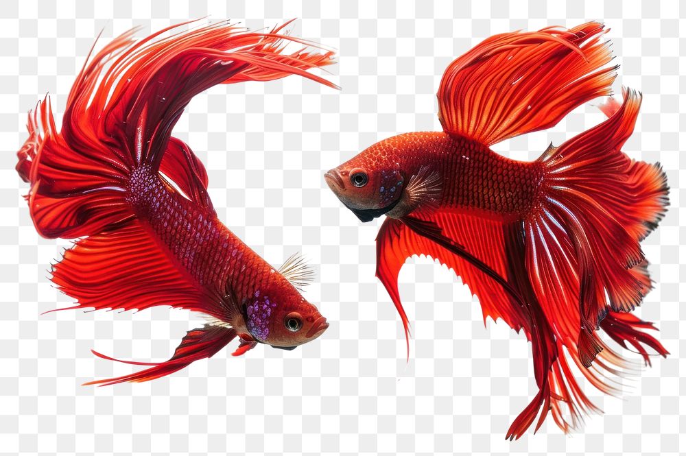 PNG Vibrant red Betta fish | Free PNG - rawpixel