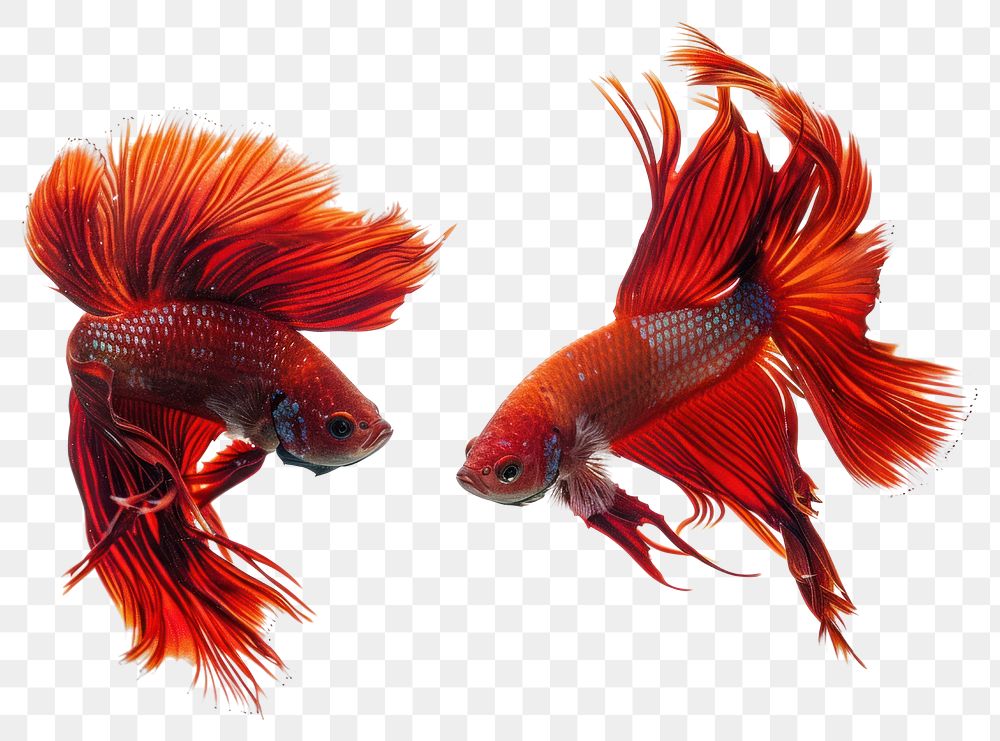 PNG Vibrant red betta fish | Free PNG - rawpixel