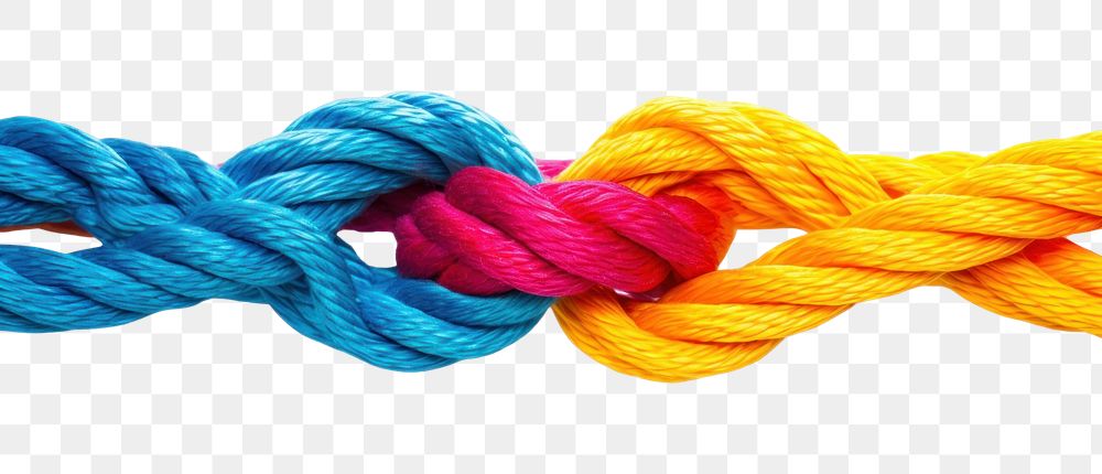 PNG Colorful intertwined ropes connection | Free PNG - rawpixel