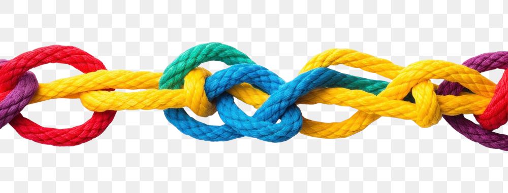PNG Colorful intertwined ropes symbolizing | Free PNG - rawpixel
