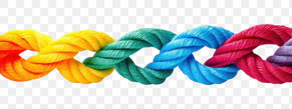 PNG Colorful intertwined rope unity | Premium PNG - rawpixel