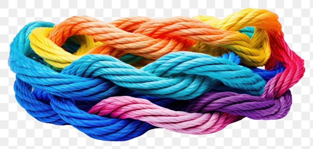 PNG Colorful intertwined braided ropes | Free PNG - rawpixel