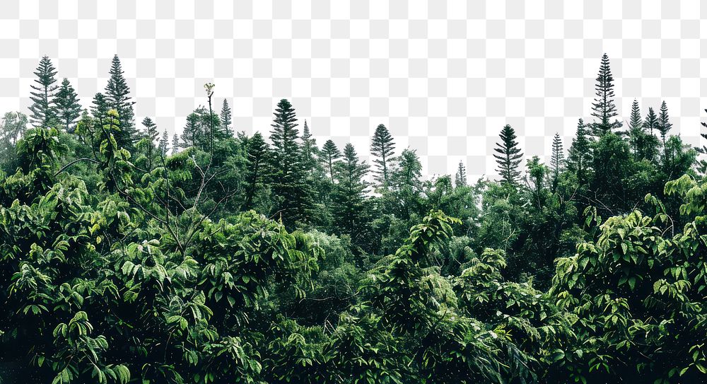 PNG Lush forest tall trees | Free PNG - rawpixel