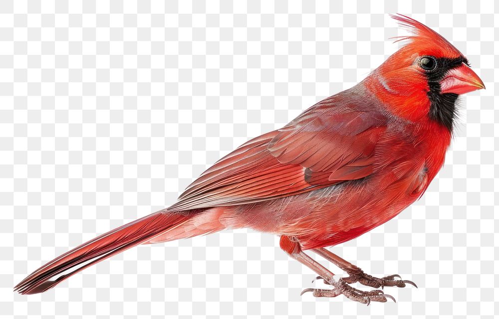 PNG Vibrant red cardinal bird | Free PNG - rawpixel