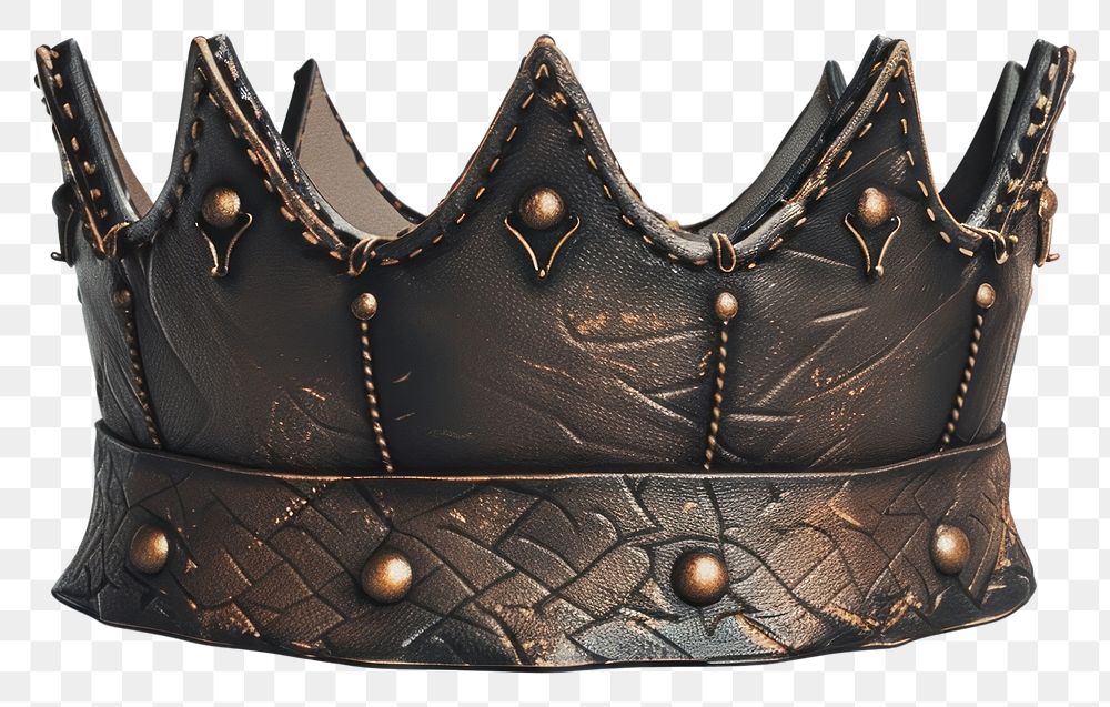 Medieval leather crown illustration | Free PNG - rawpixel