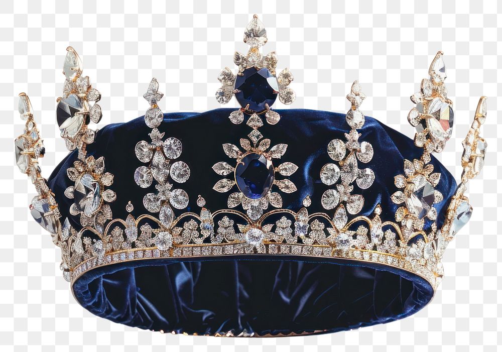 Royal blue jeweled crown | Free PNG - rawpixel