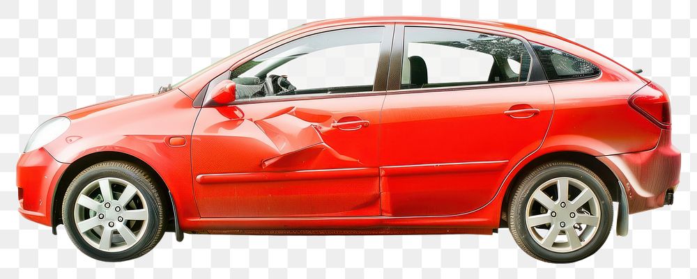 PNG Damaged red car accident | Free PNG - rawpixel