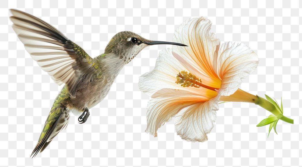 PNG Hummingbird near hibiscus flower | Premium PNG - rawpixel