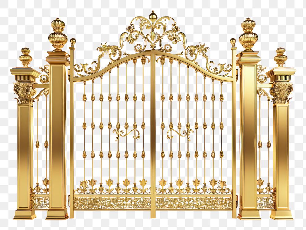 PNG Shiny Gold gate | Free PNG - rawpixel
