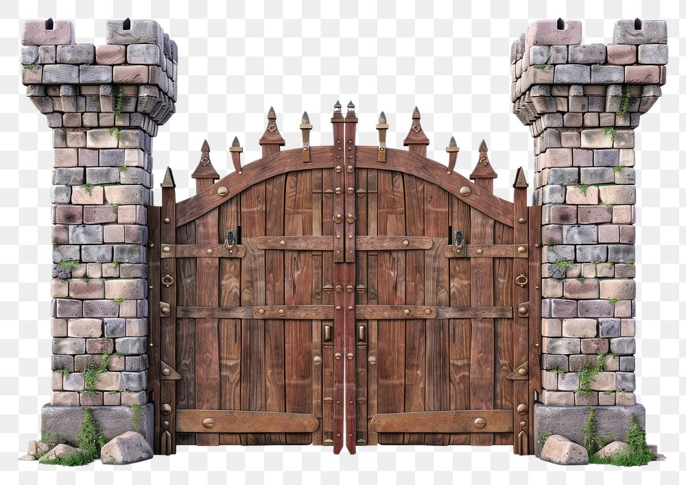 PNG Wooden castle gate architecture | Premium PNG - rawpixel
