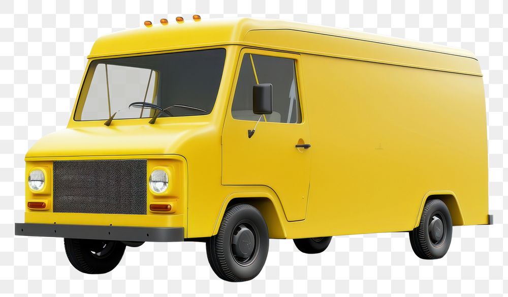 PNG Yellow delivery van illustration | Free PNG - rawpixel