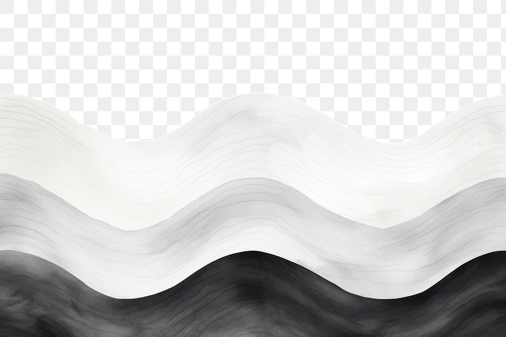 PNG Abstract grayscale wave pattern | Premium PNG - rawpixel