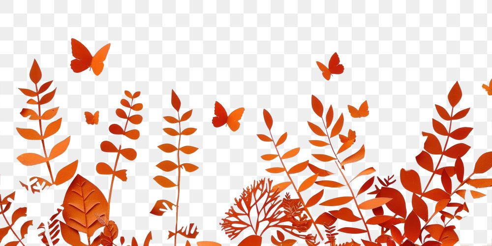 PNG Autumn foliage paper cut | Free PNG - rawpixel