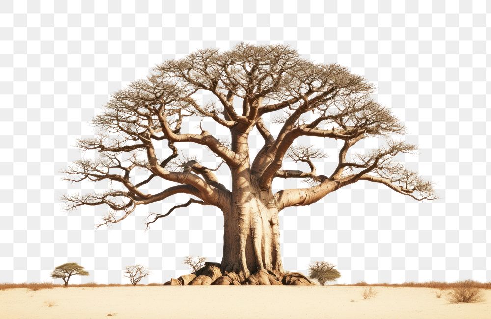 PNG Majestic baobab tree desert | Free PNG - rawpixel