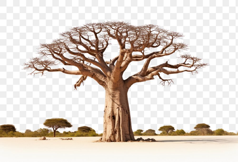 PNG Majestic baobab tree desert | Free PNG - rawpixel