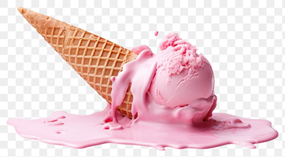 PNG Pink ice cream melting | Premium PNG - rawpixel