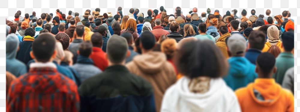 PNG Diverse crowd facing forward | Premium PNG - rawpixel