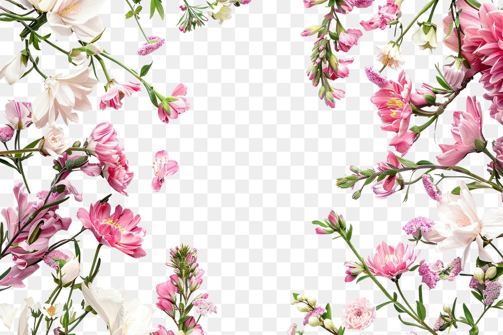 Floral border transparent PNG | Free PNG - rawpixel
