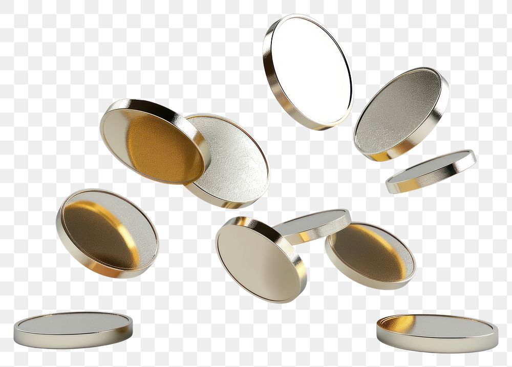 PNG Floating metallic coins motion | Premium PNG - rawpixel