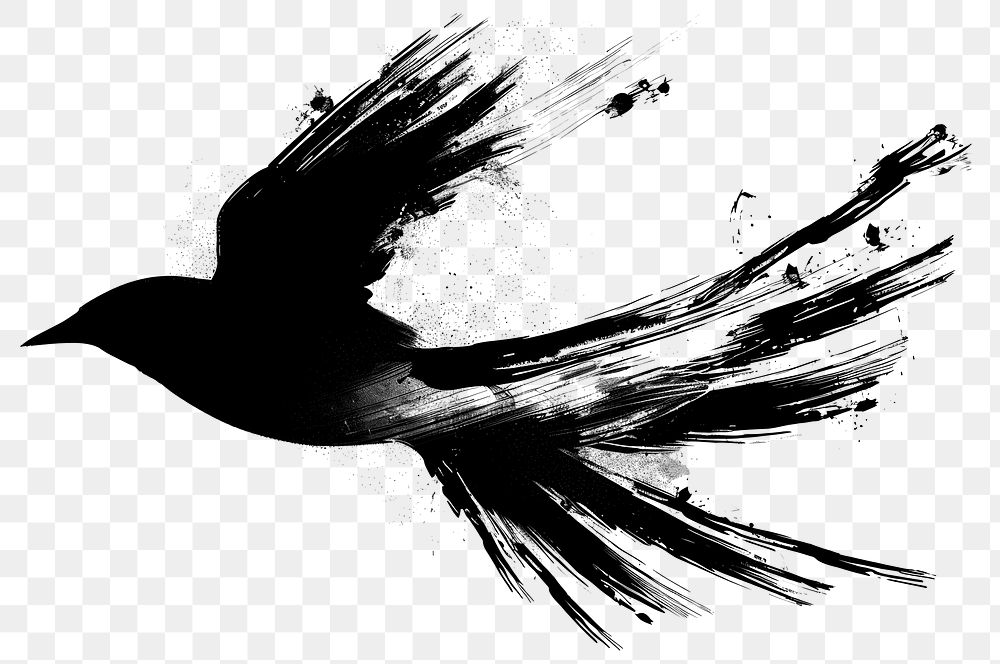 PNG Abstract black bird illustration | Premium PNG - rawpixel