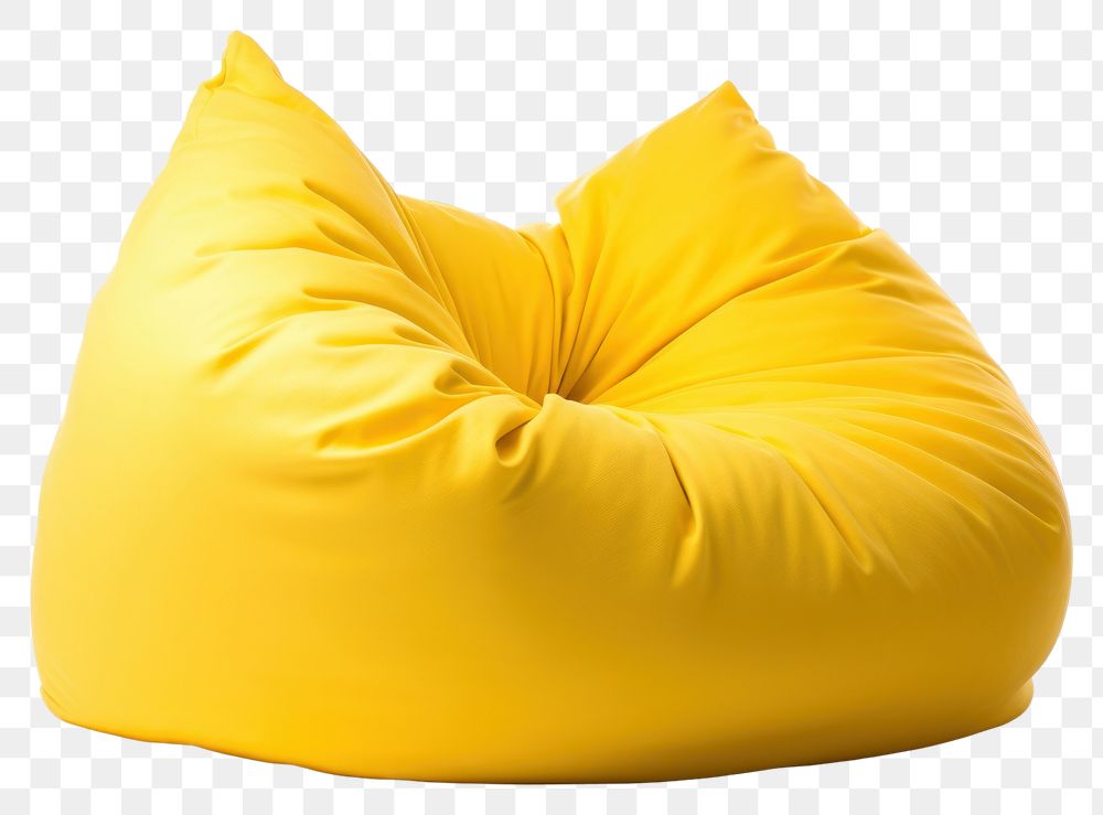 PNG Bright yellow bean bag | Free PNG - rawpixel