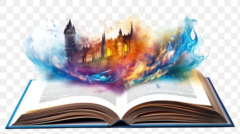 PNG Magical book unleashing mystical | Premium PNG - rawpixel