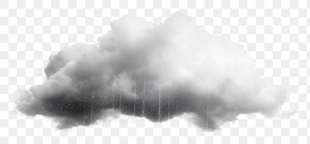 Realistic cloud with rain | Free PNG - rawpixel