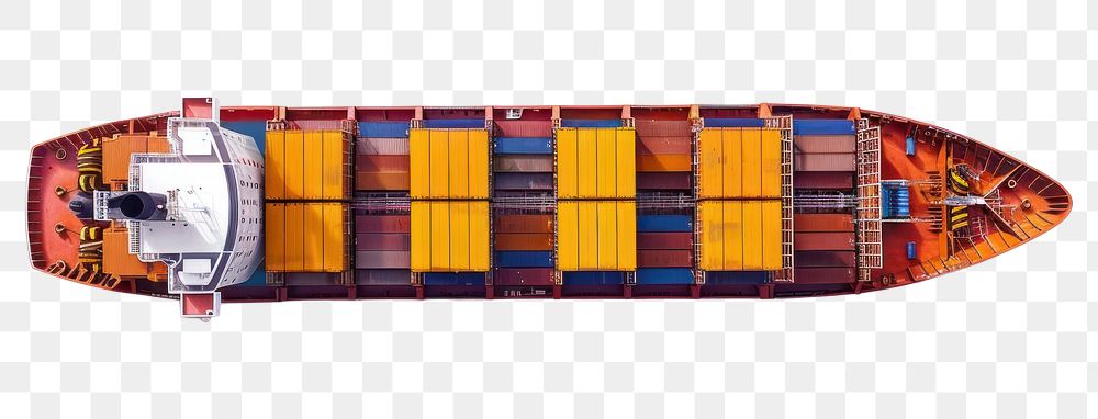 PNG Colorful cargo ship overhead | Premium PNG - rawpixel