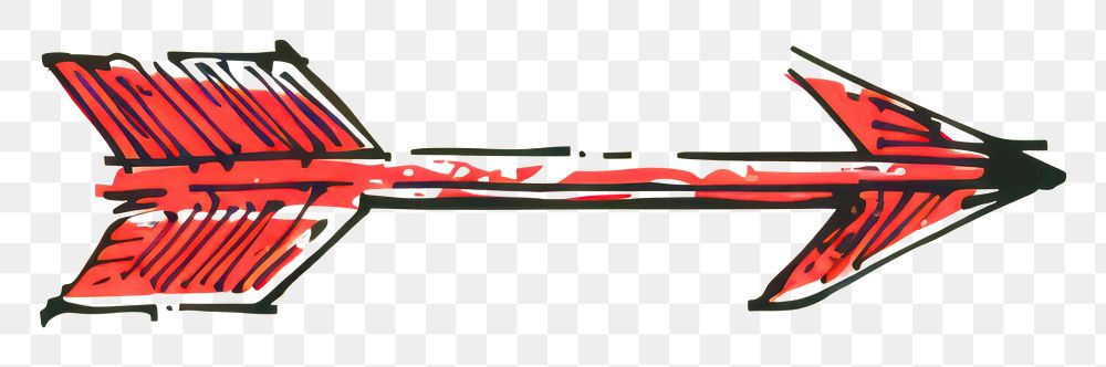 PNG Hand-drawn red arrow illustration | Free PNG - rawpixel