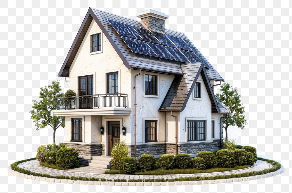 PNG Modern eco-friendly house illustration | Free PNG - rawpixel