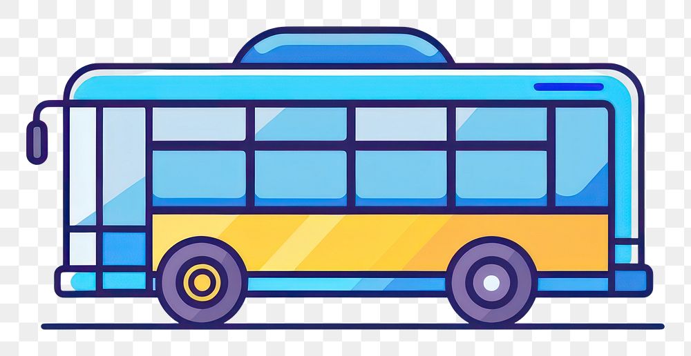 PNG Colorful modern bus illustration | Free PNG - rawpixel