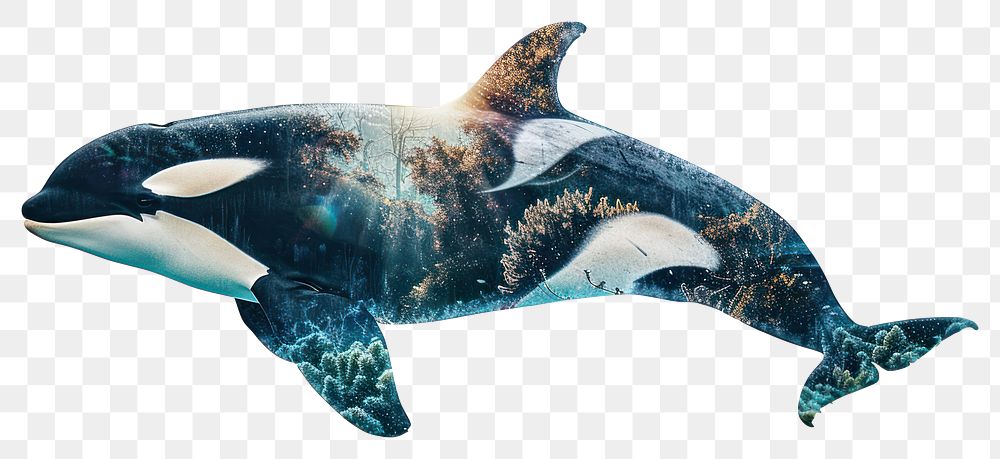PNG Orca silhouette underwater nature | Free PNG - rawpixel