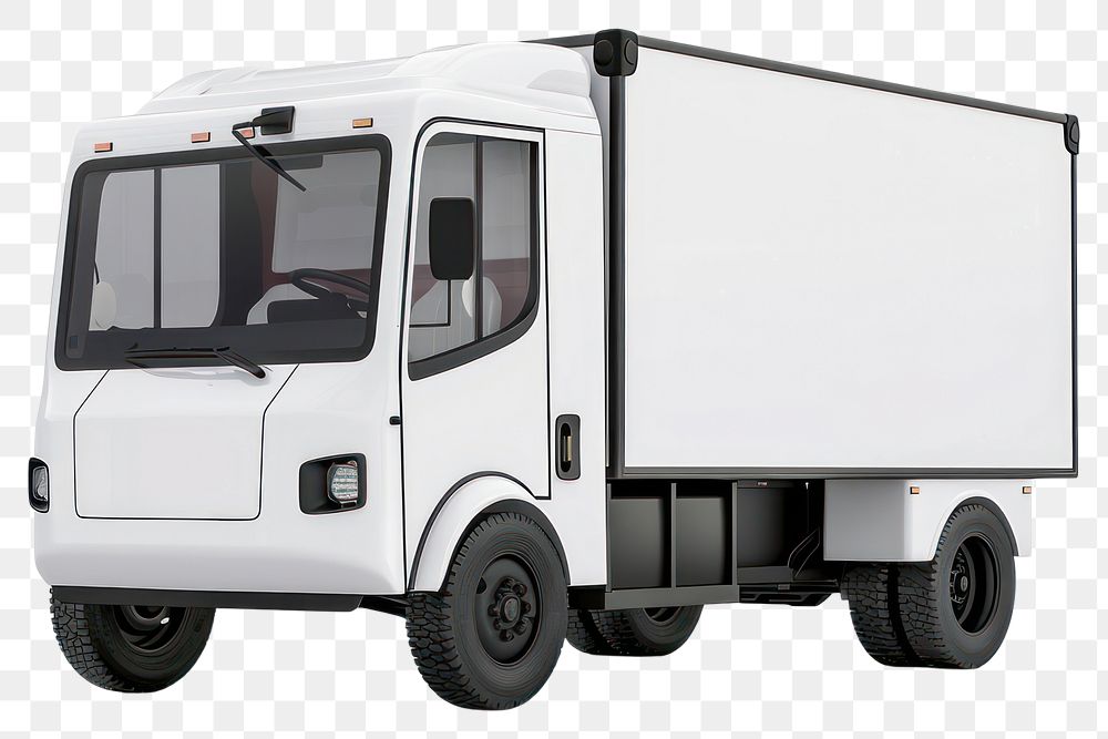 PNG White delivery truck isolated | Free PNG - rawpixel