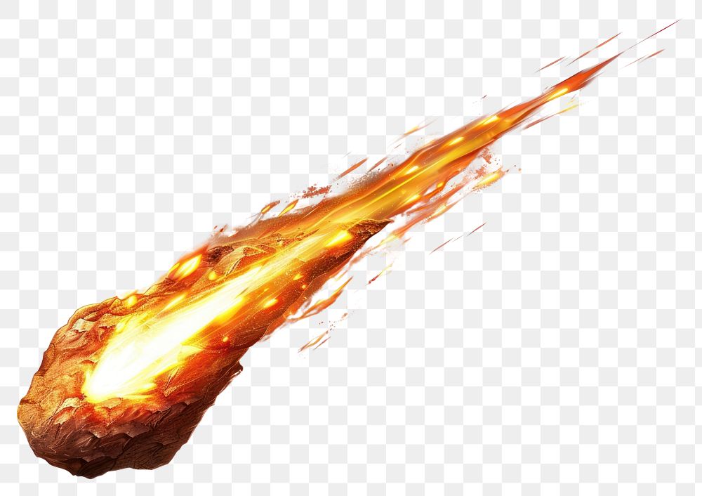 PNG Fiery meteor streaking space | Premium PNG - rawpixel