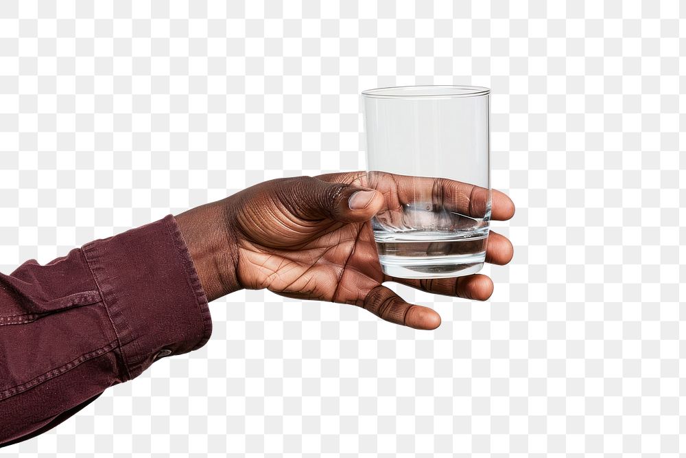 PNG Hand holding clear glass | Premium PNG - rawpixel