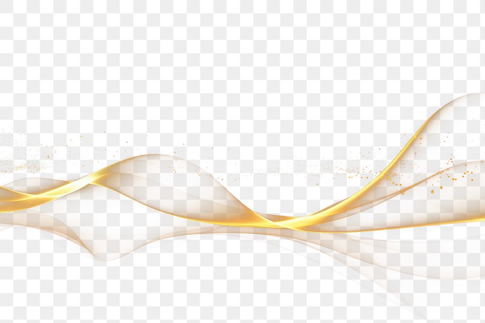 PNG Abstract golden wave light | Free PNG - rawpixel