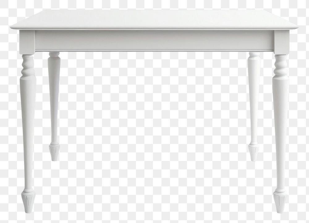 PNG White table furniture desk | Free PNG - rawpixel