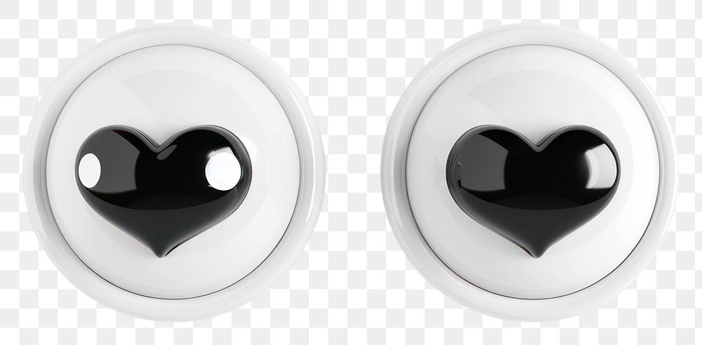 PNG Minimalist black heart buttons | Free PNG - rawpixel