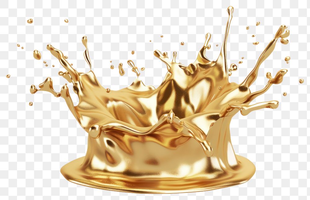 PNG Golden splash fluid art | Premium PNG - rawpixel