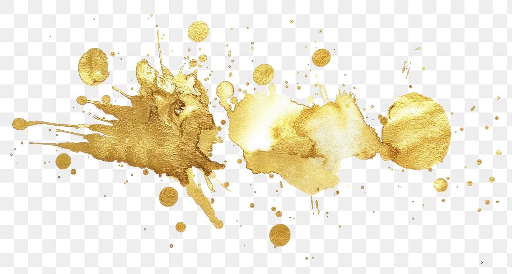 PNG Abstract gold paint splatter | Free PNG - rawpixel