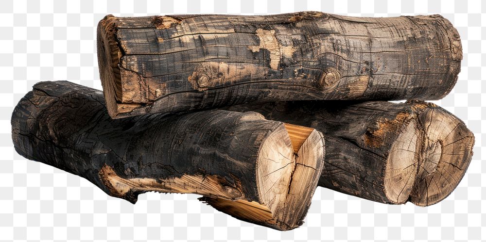 PNG Charred wooden logs firewood | Free PNG - rawpixel