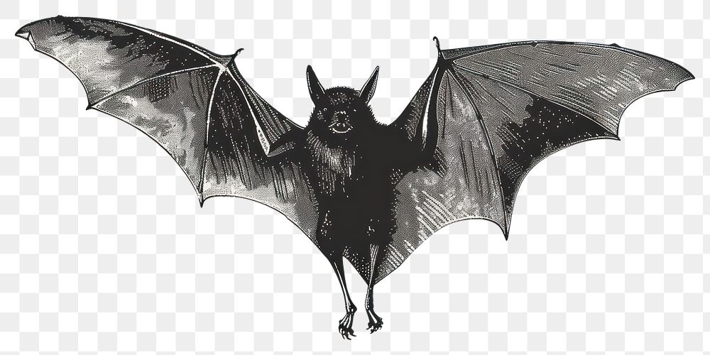 PNG Vintage bat illustration, detailed | Premium PNG - rawpixel