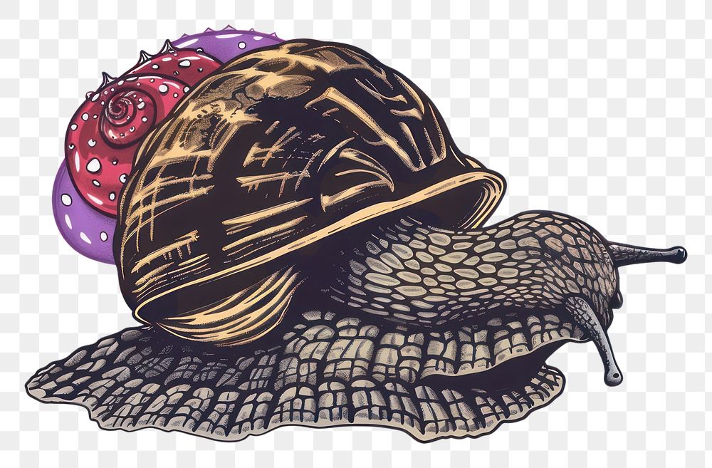 PNG Detailed snail shell illustration | Free PNG - rawpixel