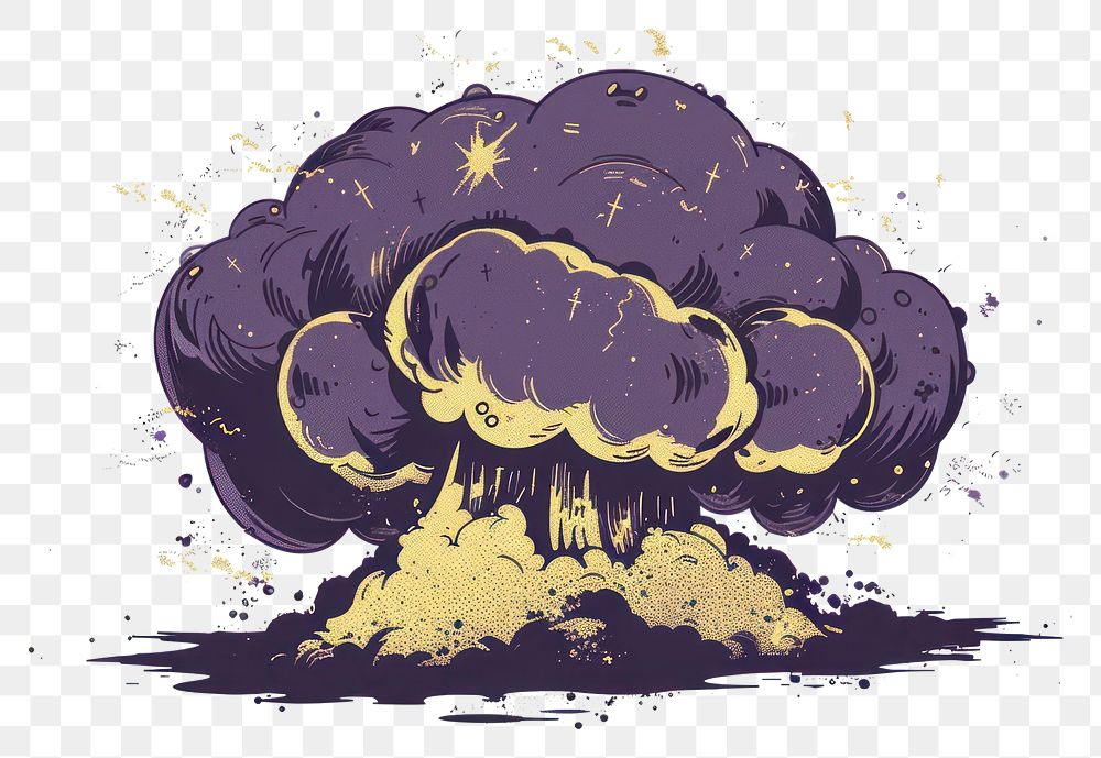 PNG Vibrant explosion cartoon illustration | Free PNG - rawpixel